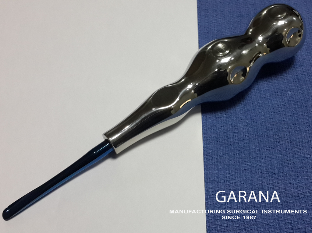 Root Elevator DEL 34 Grooved Handle, Size 5MM Titanium Color Coated Ti